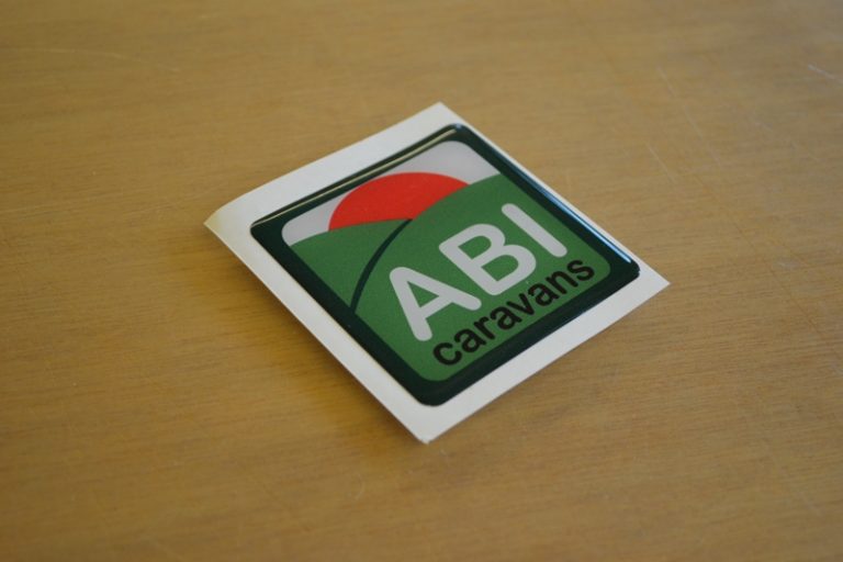 ABI Caravan Logo (Resin Domed) Sticker (Sun Version) – SINGLE